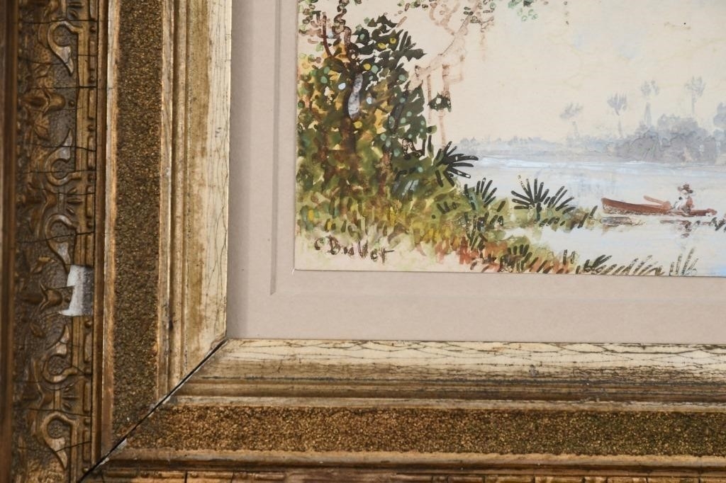 Charles Bullet | CHARLES BULLET FLORIDA RIVER PAINTING | MutualArt