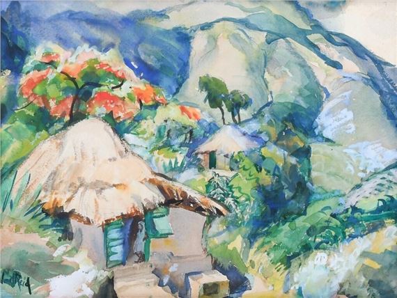 Janet Reid | JANET REID TROPICAL LANDSCAPE PAINTING | MutualArt
