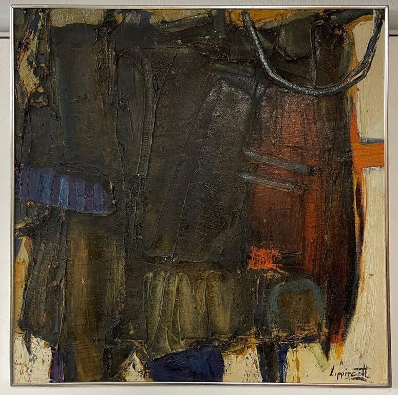 Janet Lippincott | LIPPINCOTT MID CENTURY MODERN PAINTING | MutualArt