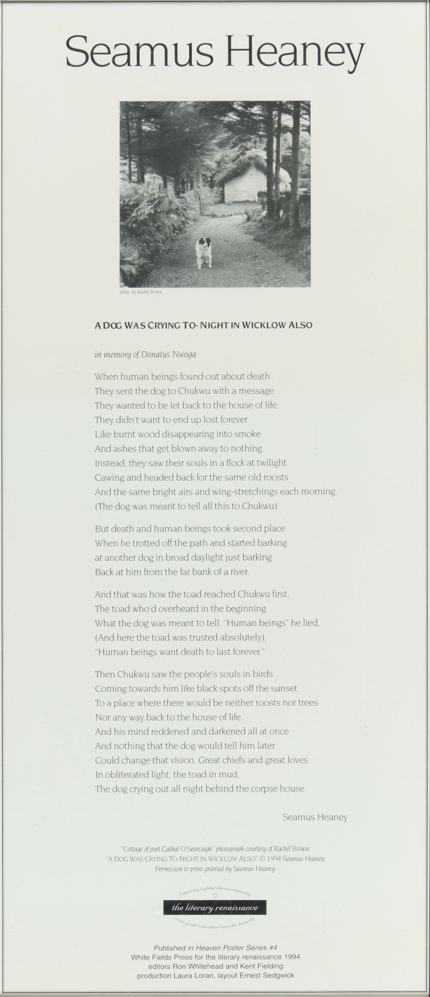 Seamus Heaney | Digging | MutualArt