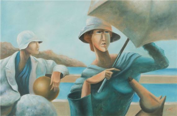 C. Loft | COUPLE ON THE PIER | MutualArt