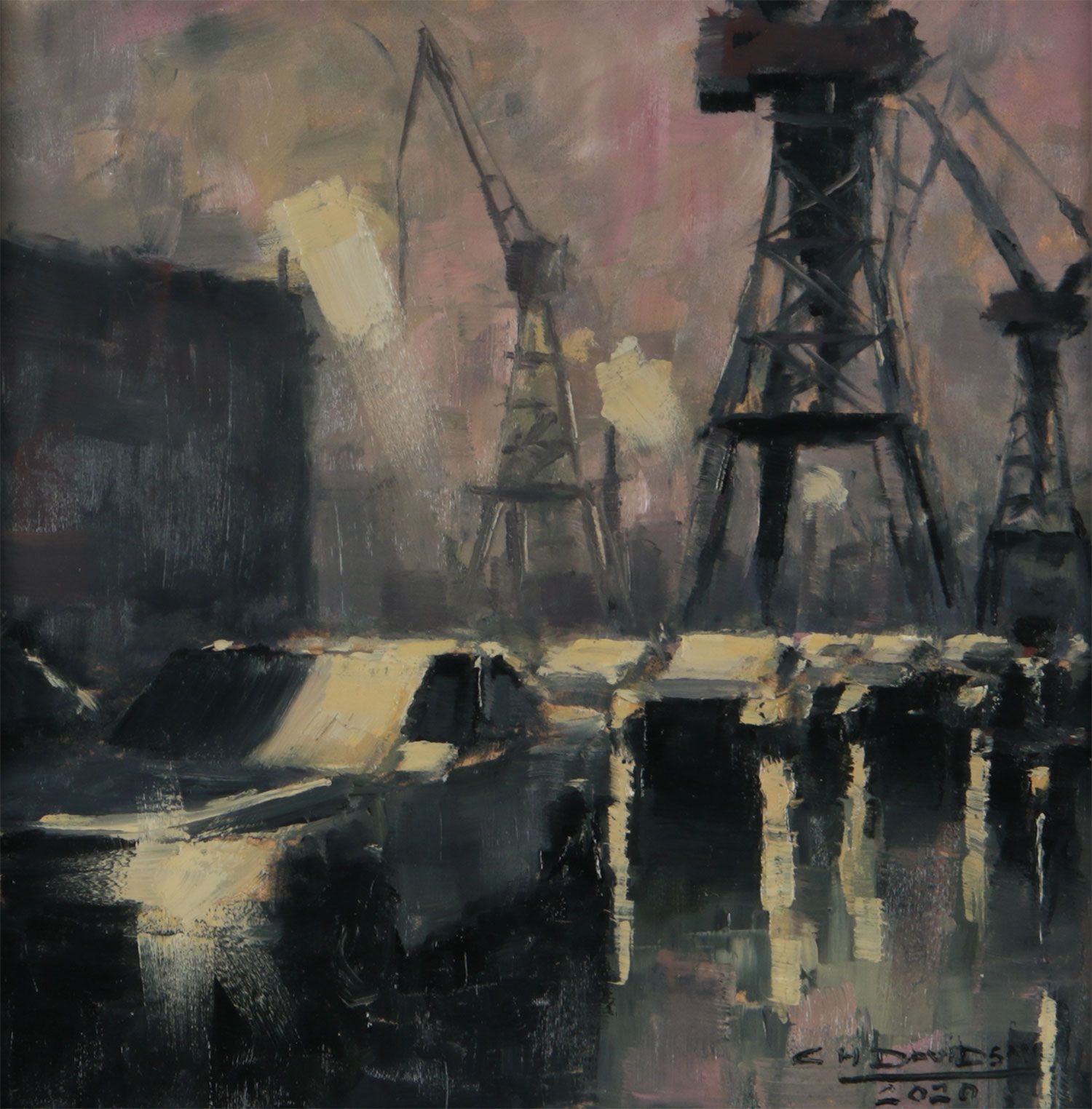 Colin H. Davidson | QUEENS ROAD, CARS & CRANES (2020) | MutualArt
