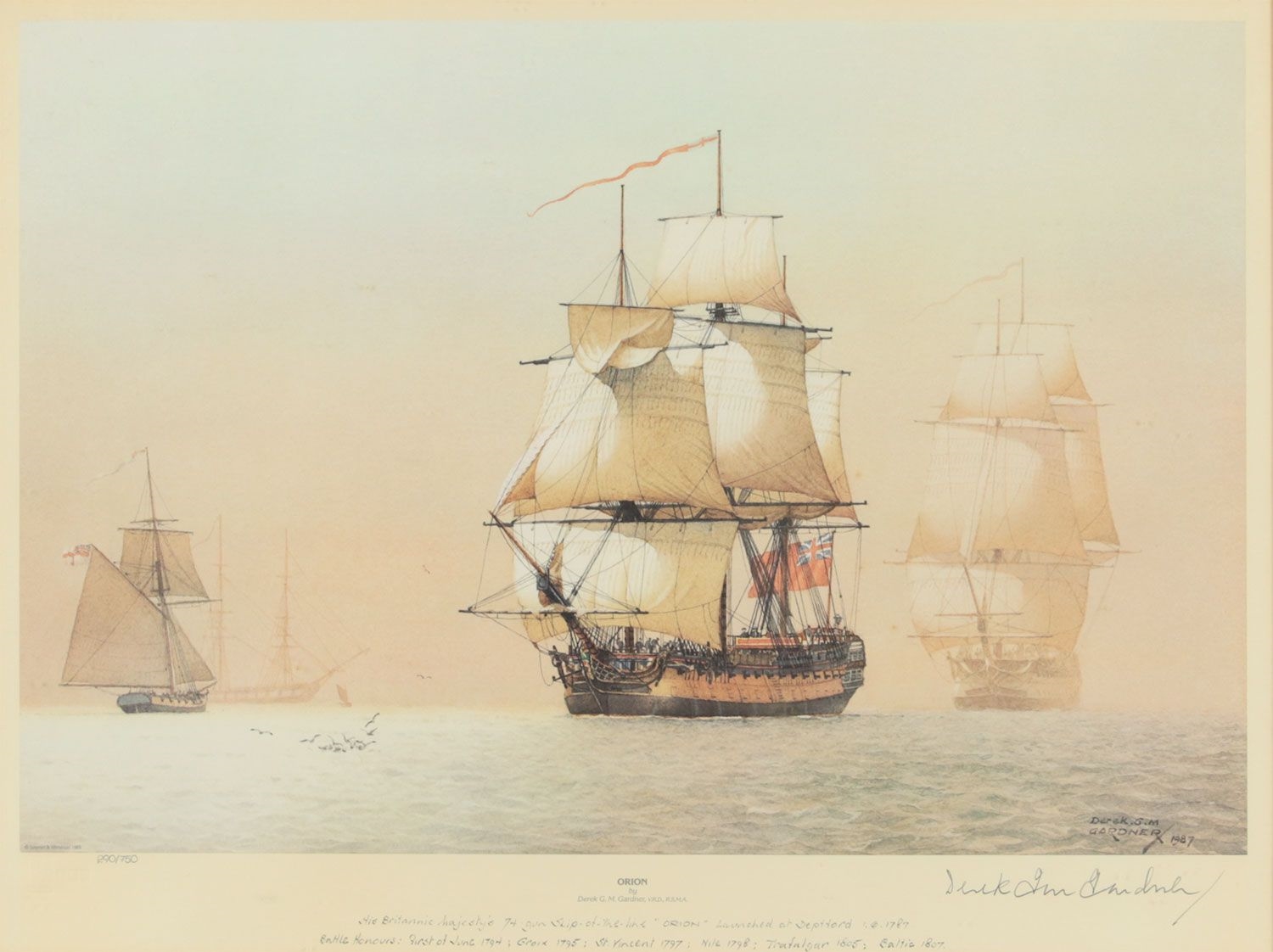 Derek Gardner | The Battle of Camperdown | MutualArt