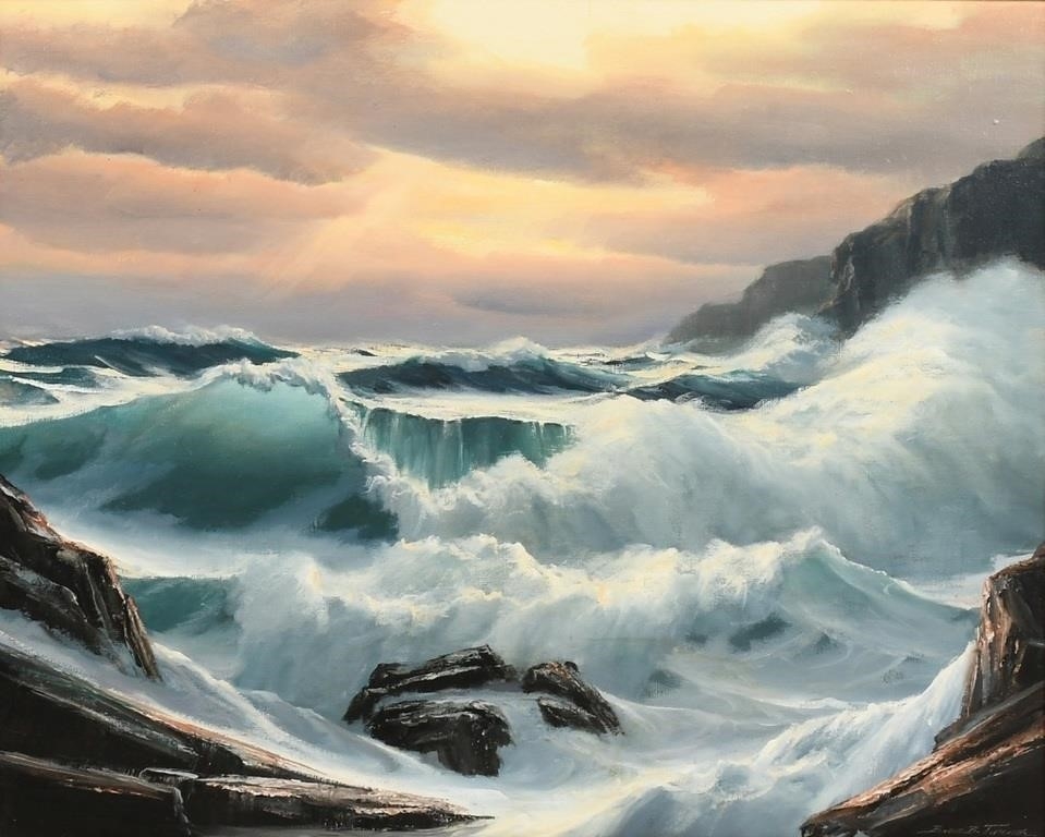 Bruce Backman Turner | BRUCE BACKMAN TURNER COASTAL SURF PAINTING ...