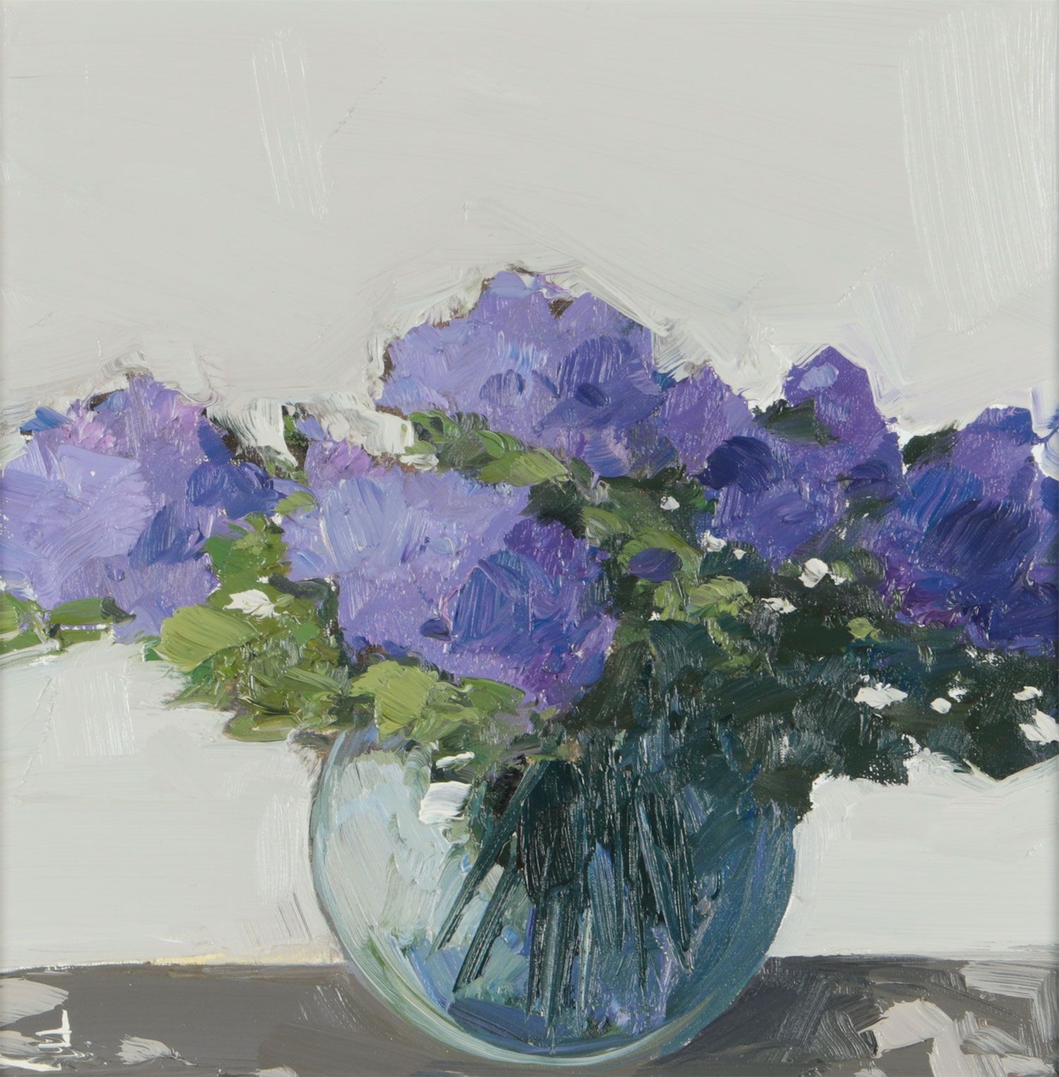 Vivek Mandalia | PURPLE FLOWERS IN A VASE (2023) | MutualArt