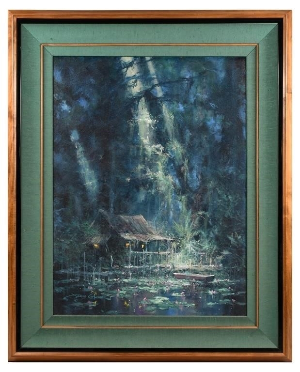 James Coleman | JAMES COLEMAN SPANISH MOSS PAINTING (1999) | MutualArt