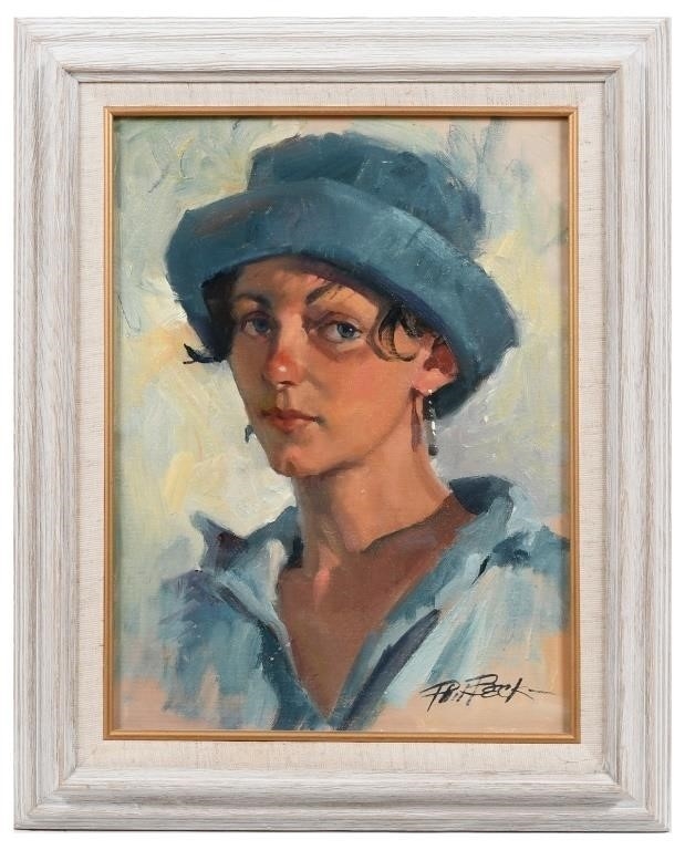 Phil Beck | PHIL BECK PORTRAIT PAINTING OF A YOUNG LADY | MutualArt
