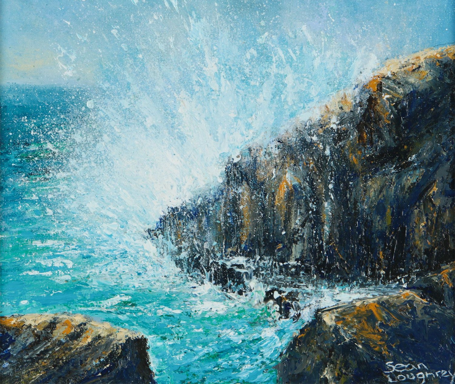 Sean Loughrey | CRASHING WAVE AT MALIN HEAD | MutualArt