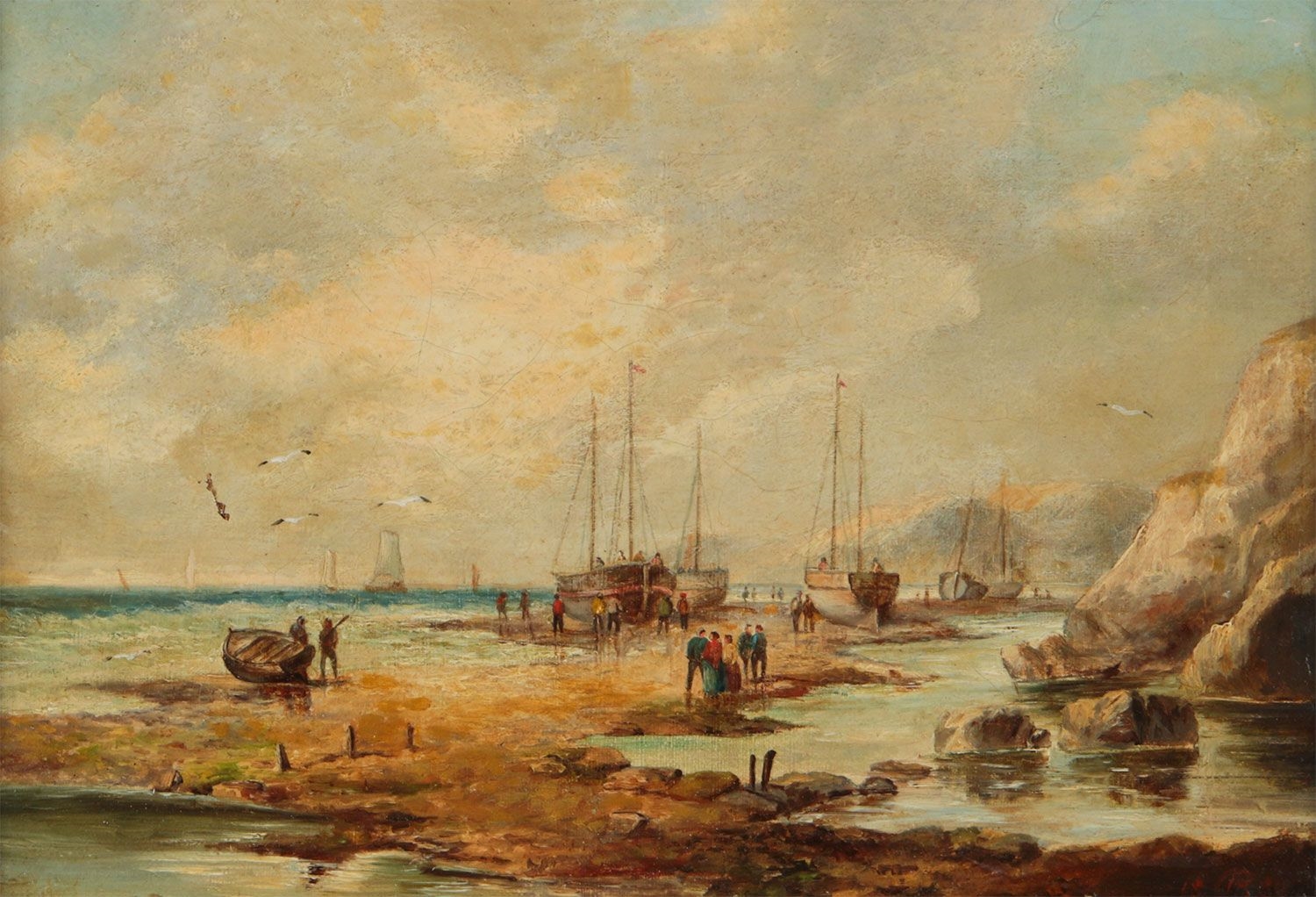William Broome | BEACHED FISHING BOATS | MutualArt