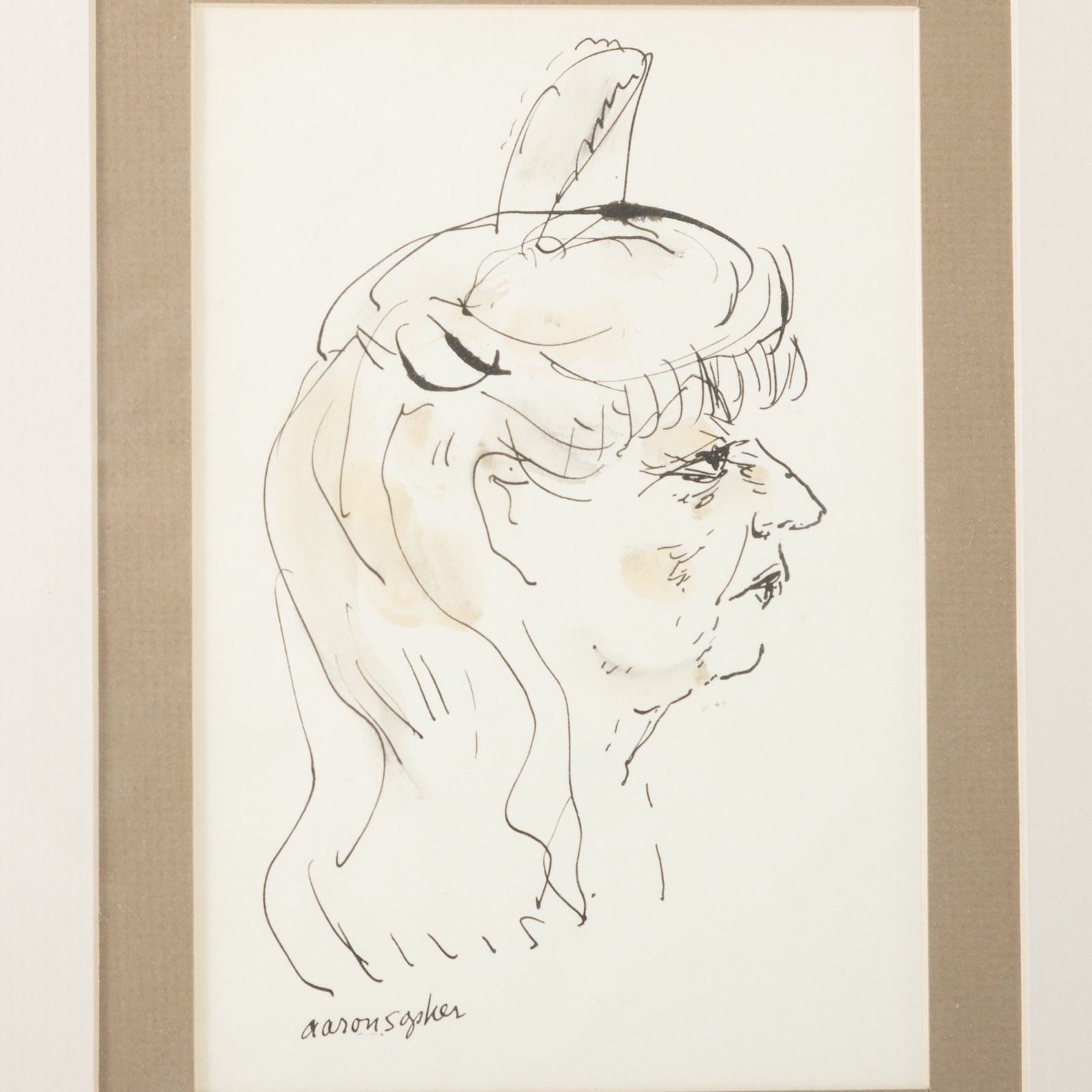 Aaron Sopher | Two Profiles of Women (1905) | MutualArt