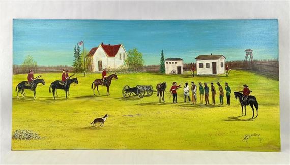 Henry Beaudry | Henry Beaudry Canadian First Nation Oil Painting (1941 ...