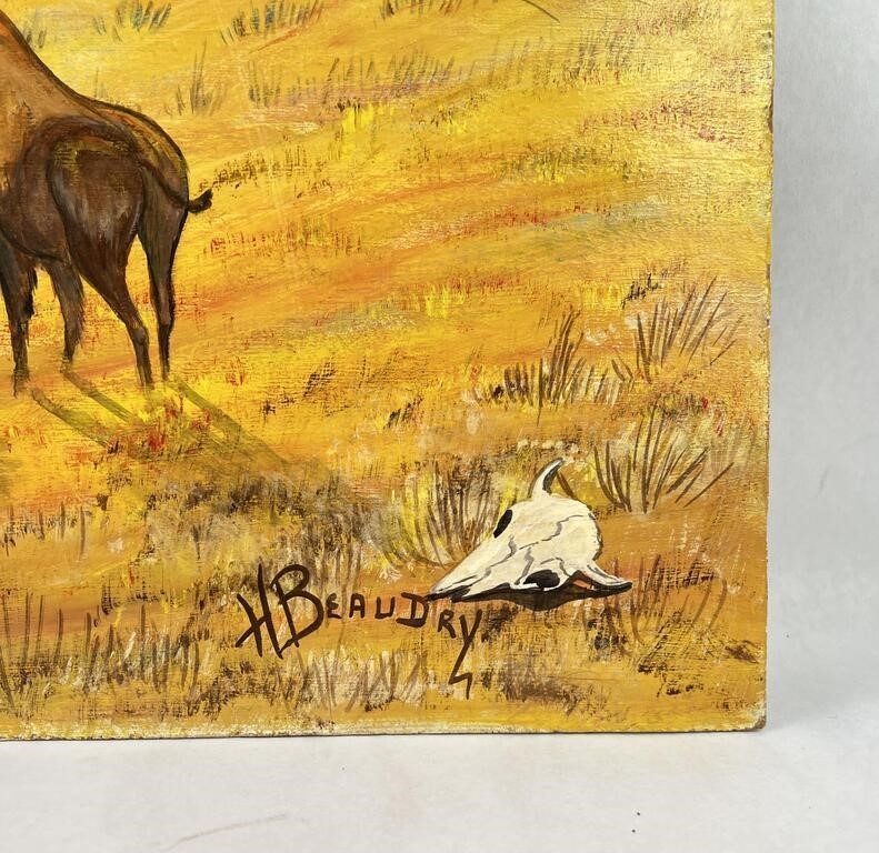 Henry Beaudry | Henry Beaudry Canadian First Nation Oil Painting (1941 ...