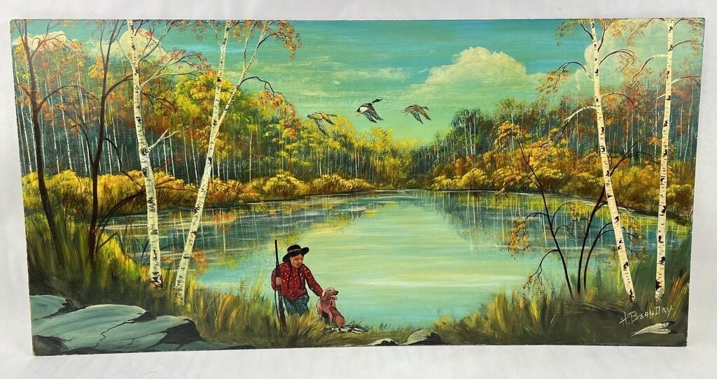 Henry Beaudry | Henry Beaudry Canadian First Nation Oil Painting (1941 ...
