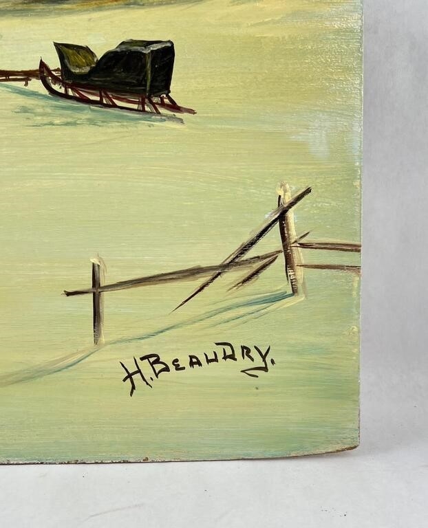 Henry Beaudry | Henry Beaudry Canadian First Nation Oil Painting (1941 ...