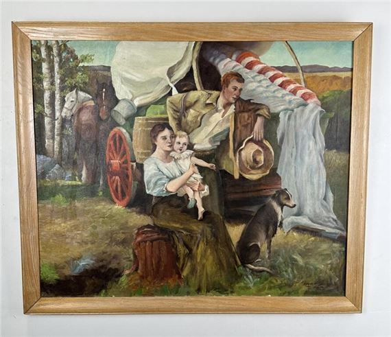 Cecil Alden | Cecil Alden Smith Montana Oil Painting (1930) | MutualArt