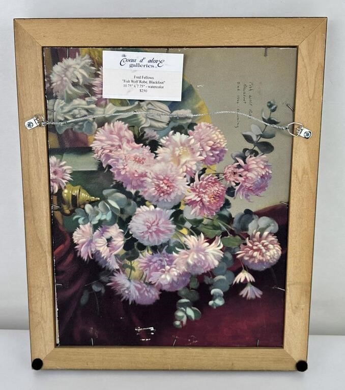 Fred Fellows | Fred Fellows Montana Indian Watercolor Painting | MutualArt