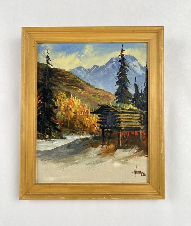 Ellen Henne Goodale | Ellen Henne Goodale Alaska Oil on Canvas Painting ...