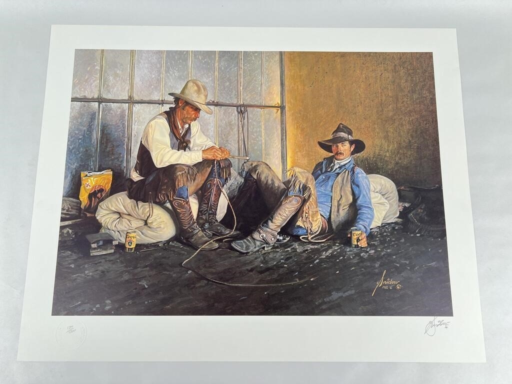 Gordon Snidow | Gordon Snidow Cowboy Print After Hours | MutualArt