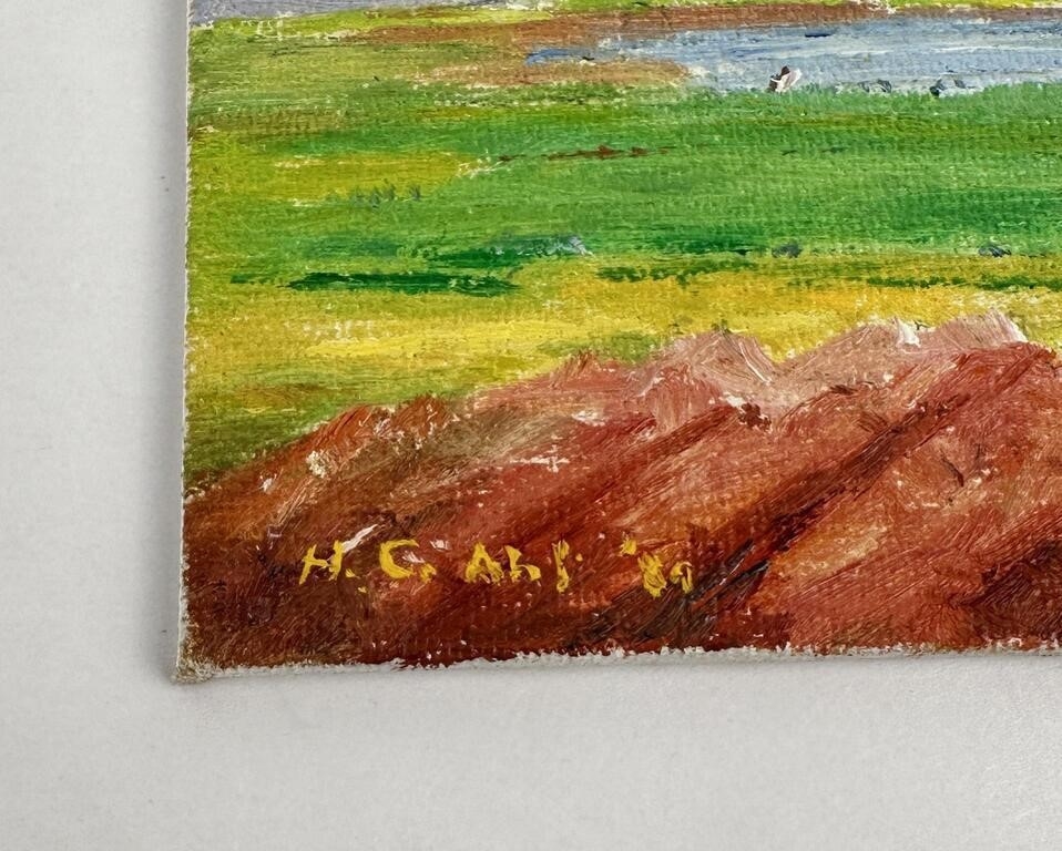 Henry Curtis Ahl | Henry Curtis Ahl Jr Delbert Texas Painting (1953 ...