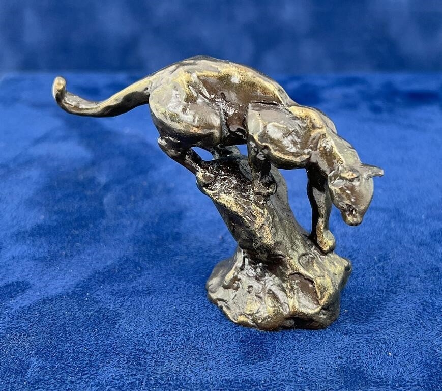 Philip R. Goodwin | Philip R Goodwin Mountain Lion Bronze | MutualArt