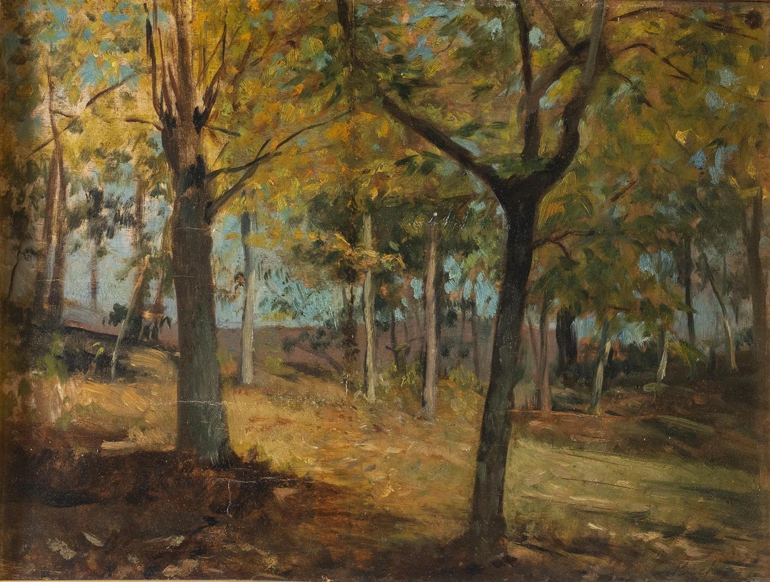 Luigi Bechi | Paesaggio con alberi | MutualArt