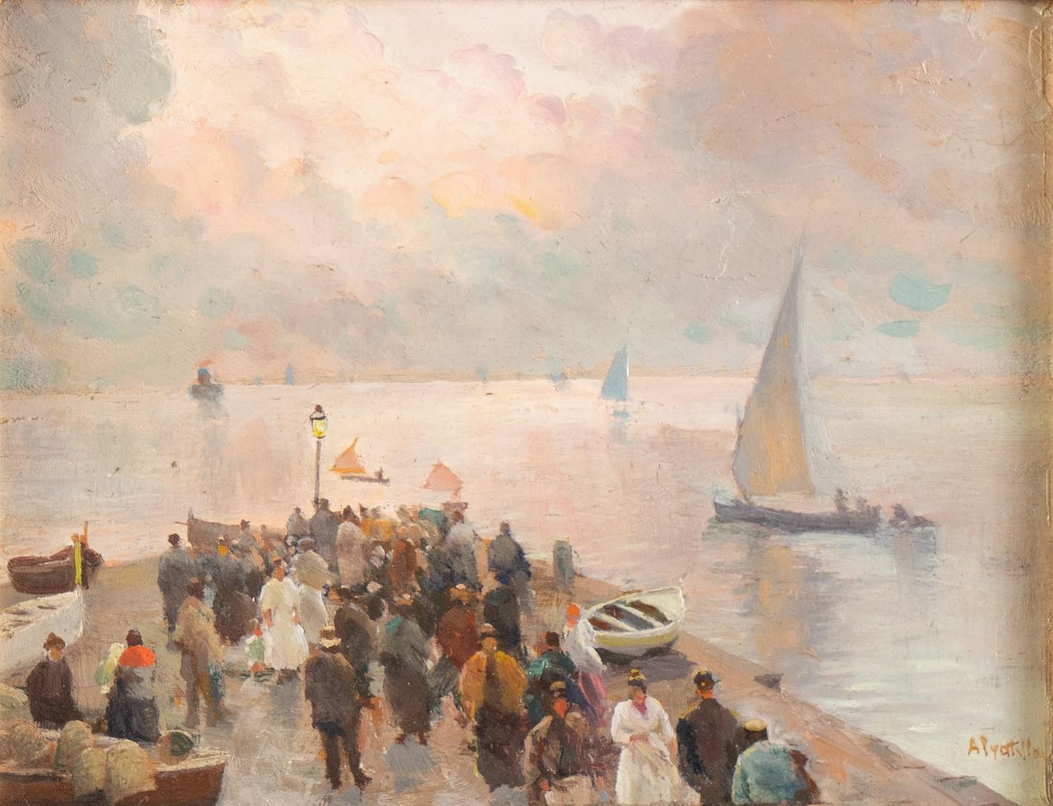 Attilio Pratella | Banchina di via Caracciolo | MutualArt