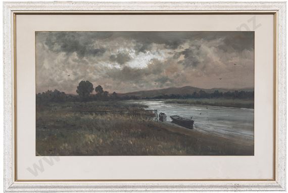 Blythe Fletcher | Twilight Riverside (1890) | MutualArt
