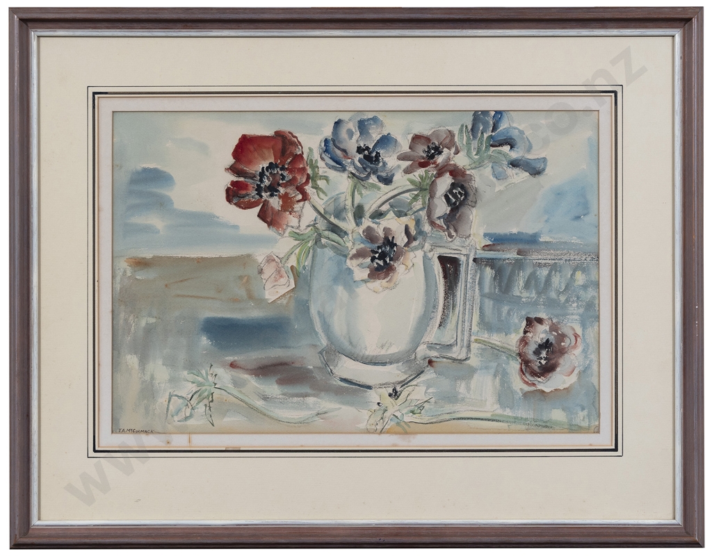 Thomas Arthur McCormack | Still Life with Anemones (1883) | MutualArt
