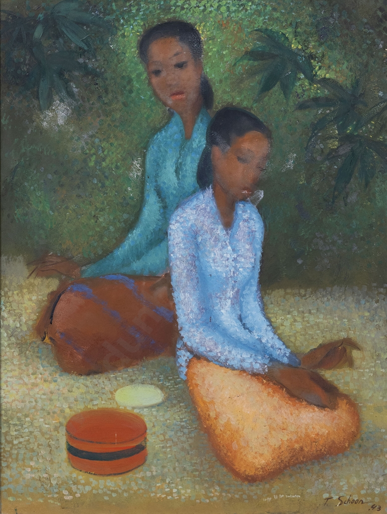 Theo Schoon | Two Indonesian Girls (1915) | MutualArt
