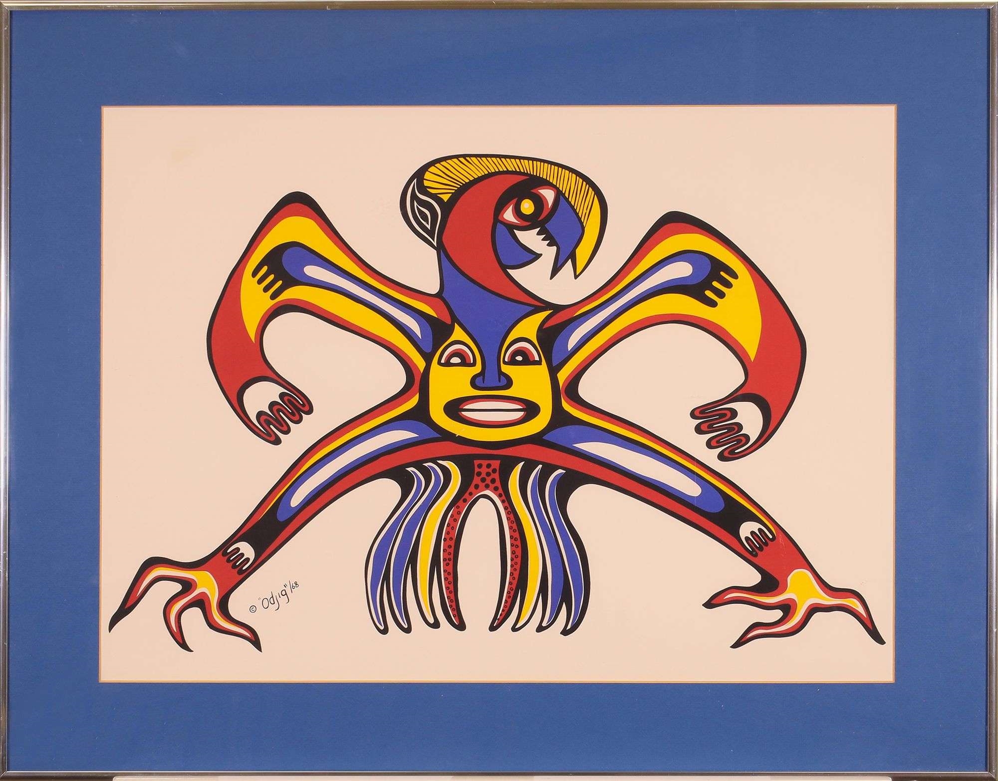 Daphne Odjig | Spirit of the Mighty Thunderbird | MutualArt