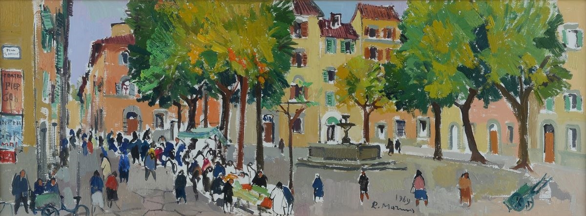 Rodolfo Marma | Piazza Santo Spirito, 1969 (1969) | MutualArt