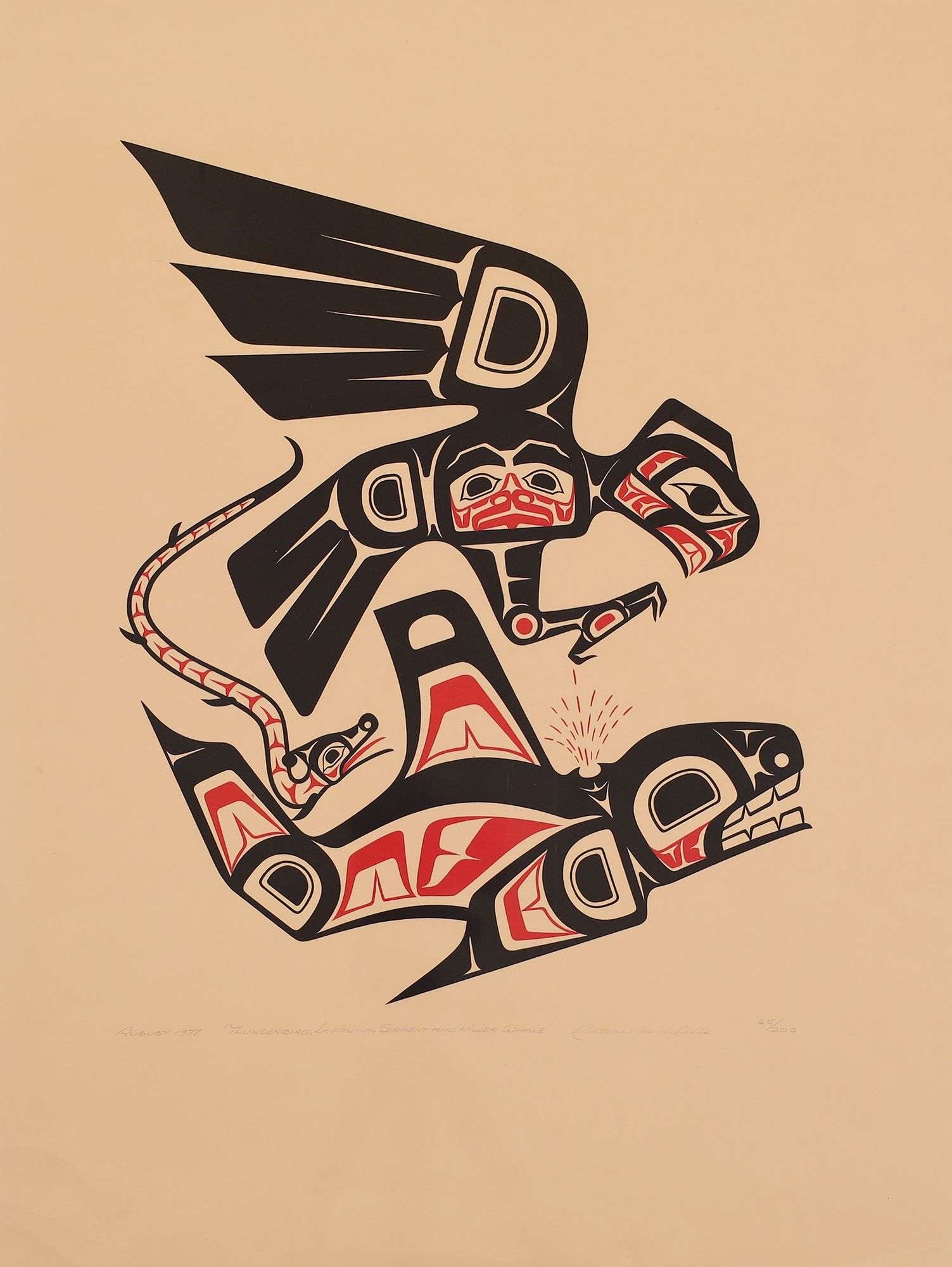 Clarence Wells | Thunderbird, Lightning Serpent and Killer Whale | MutualArt