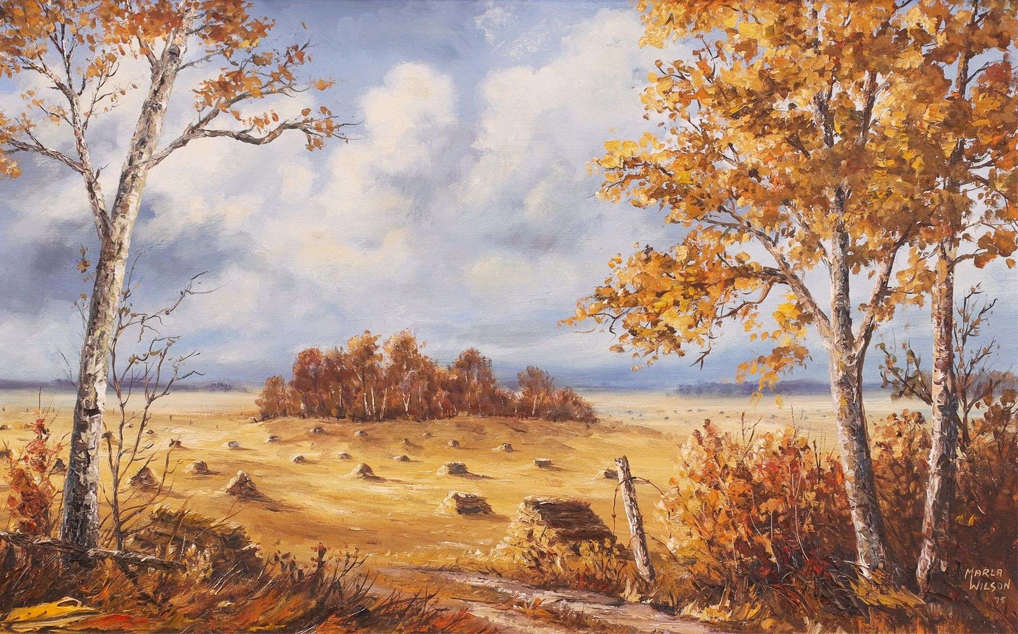 Marla Wilson | MARLA WILSON, OIL ON BOARD | MutualArt