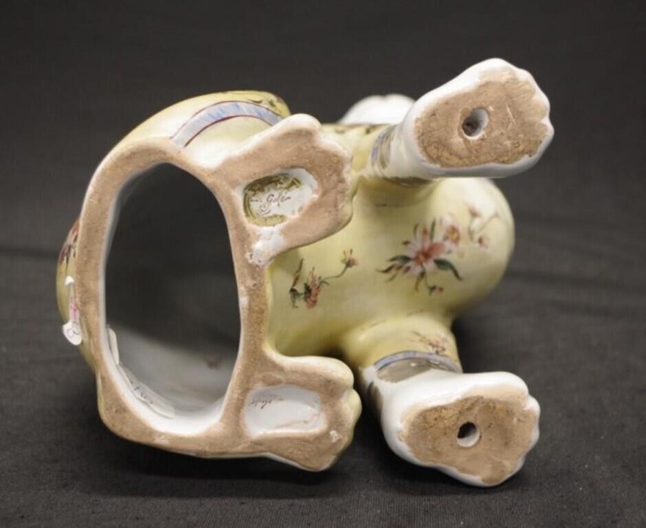 Emile Gallé | Rare Emile Galle faience cat figurine | MutualArt
