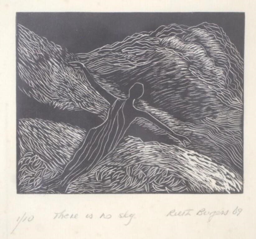 Ruth Burgess | Flying with a Brush Turkey (1932) | MutualArt