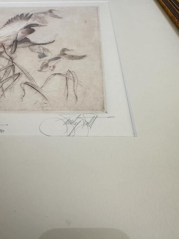 Sandy Scott | Sandy Scott Etching Mallard Take Off | MutualArt