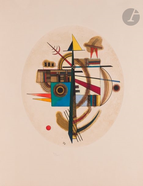 Wassily Kandinsky | Two Ovals (Composition No. 218) (1919) | MutualArt