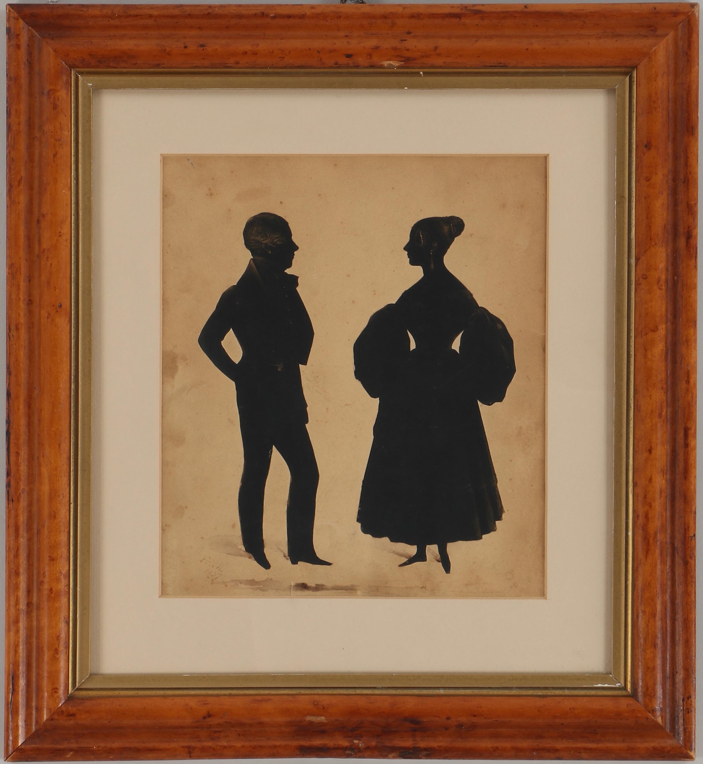 Frederick Frith | silhouette double portrait miniature depicting a ...