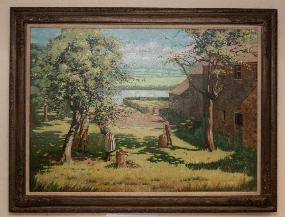 Freda Skinner | Freda M Skinner (fl.1930-40s) Harvesting cider apples ...