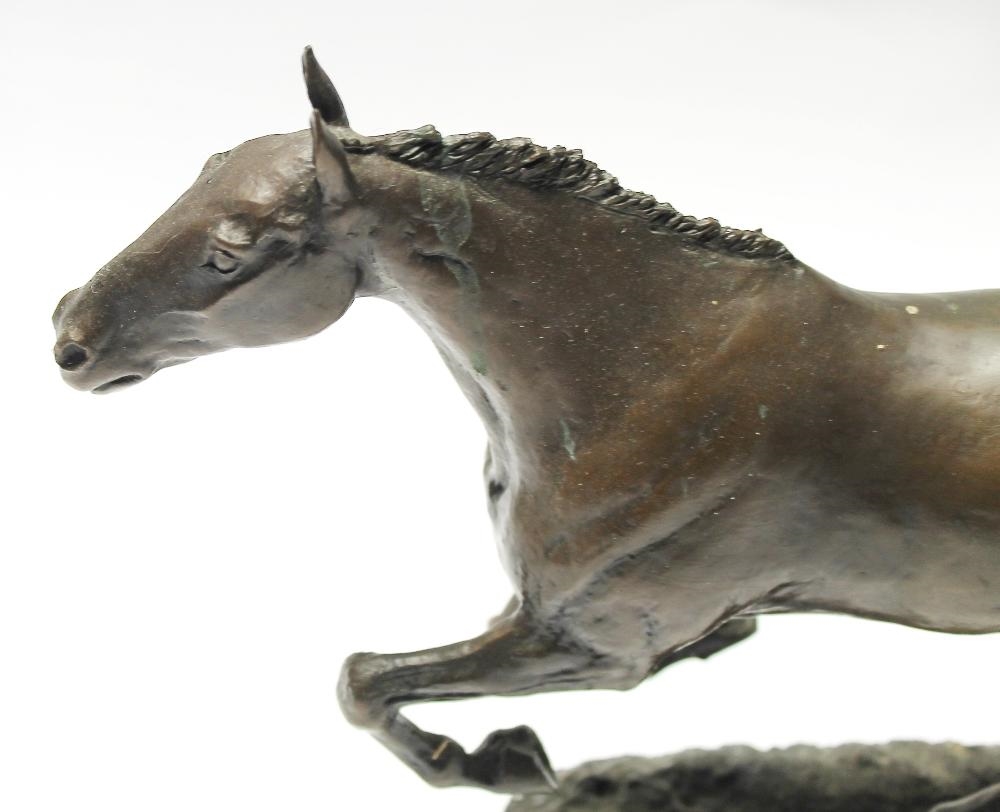 Richard Cooper | Richard Cooper boxed bronze galloping horse | MutualArt