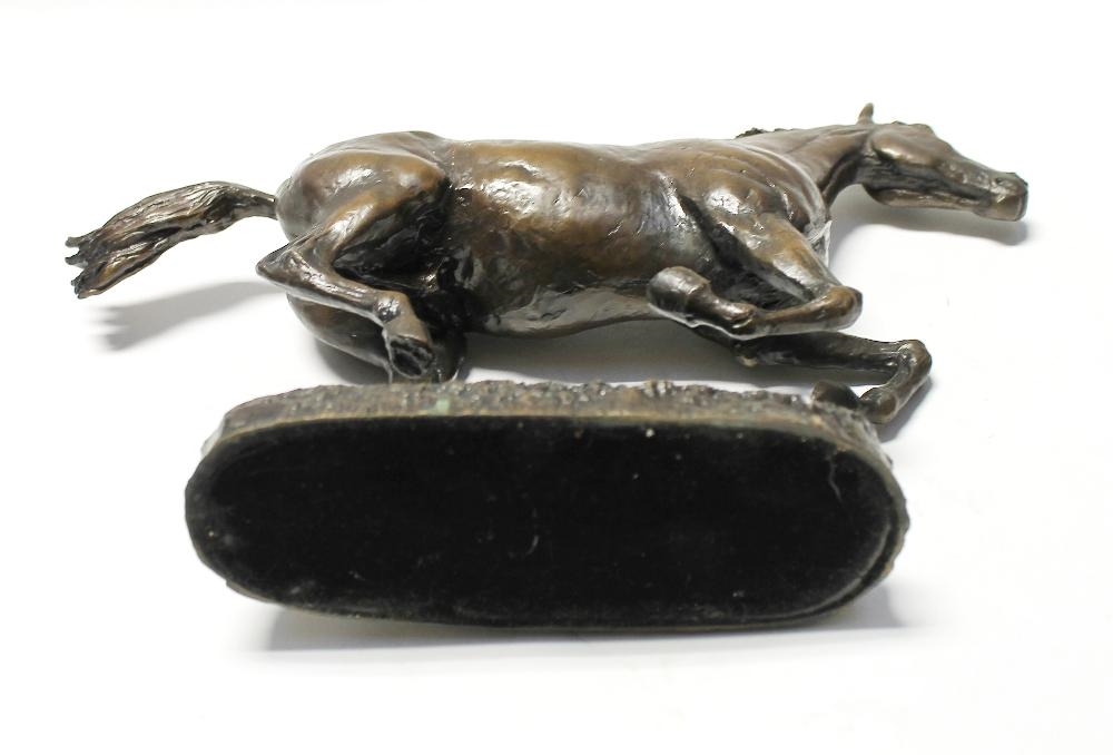 Richard Cooper | Richard Cooper boxed bronze galloping horse | MutualArt