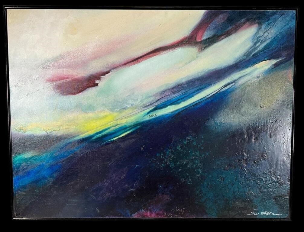 Su Allen | SU ALLEN MODERN ABSTRACT ACRYLIC ON CANVAS | MutualArt