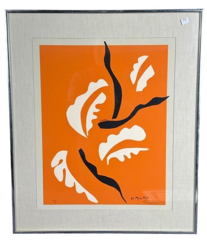 Henri Matisse | 70'S MATISSE ABSTRACT LITHOGRAPH 671/975 | MutualArt