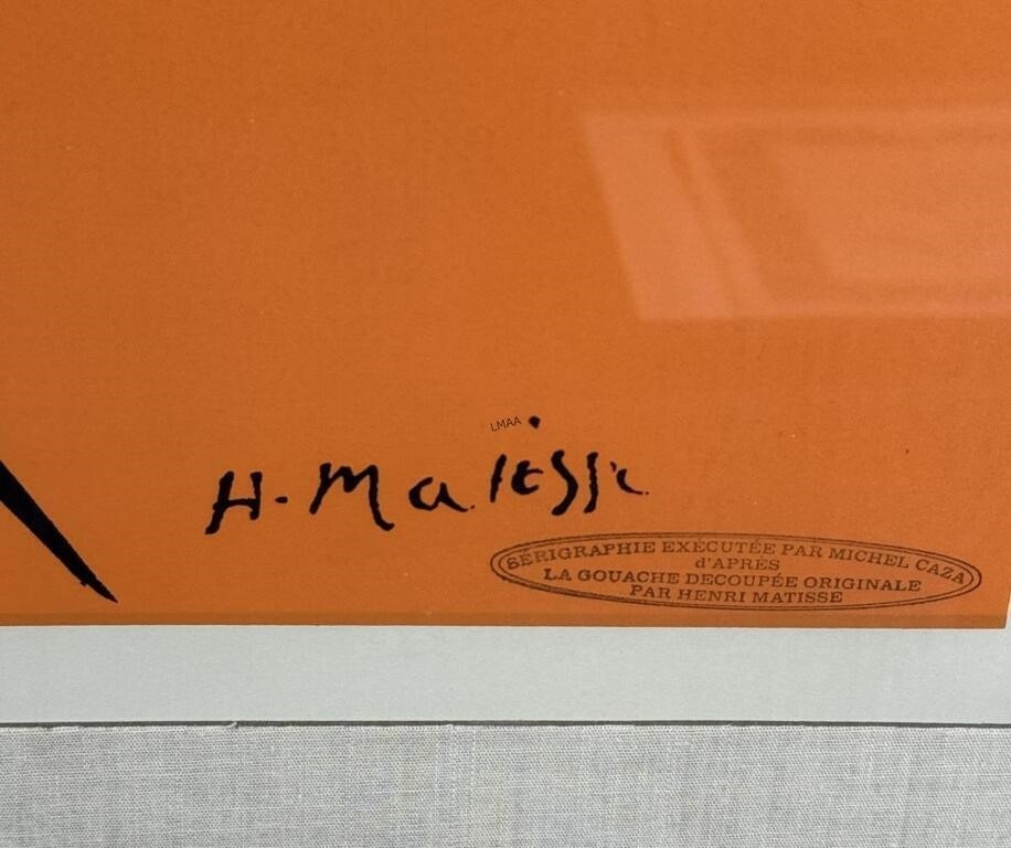 Henri Matisse | 70'S MATISSE ABSTRACT LITHOGRAPH 671/975 | MutualArt