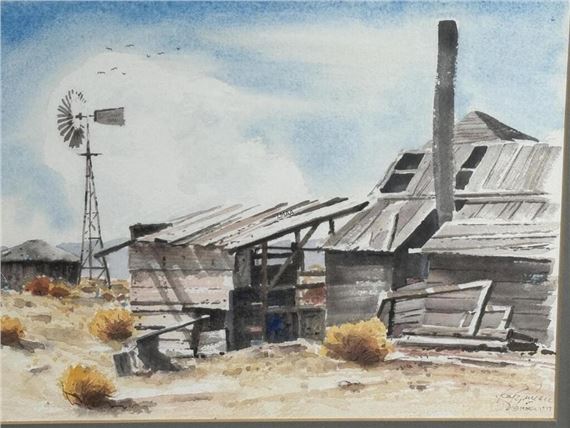 Roy Purcell | ROY PURCELL FARM SCENE ETCHING 1977 (1977) | MutualArt