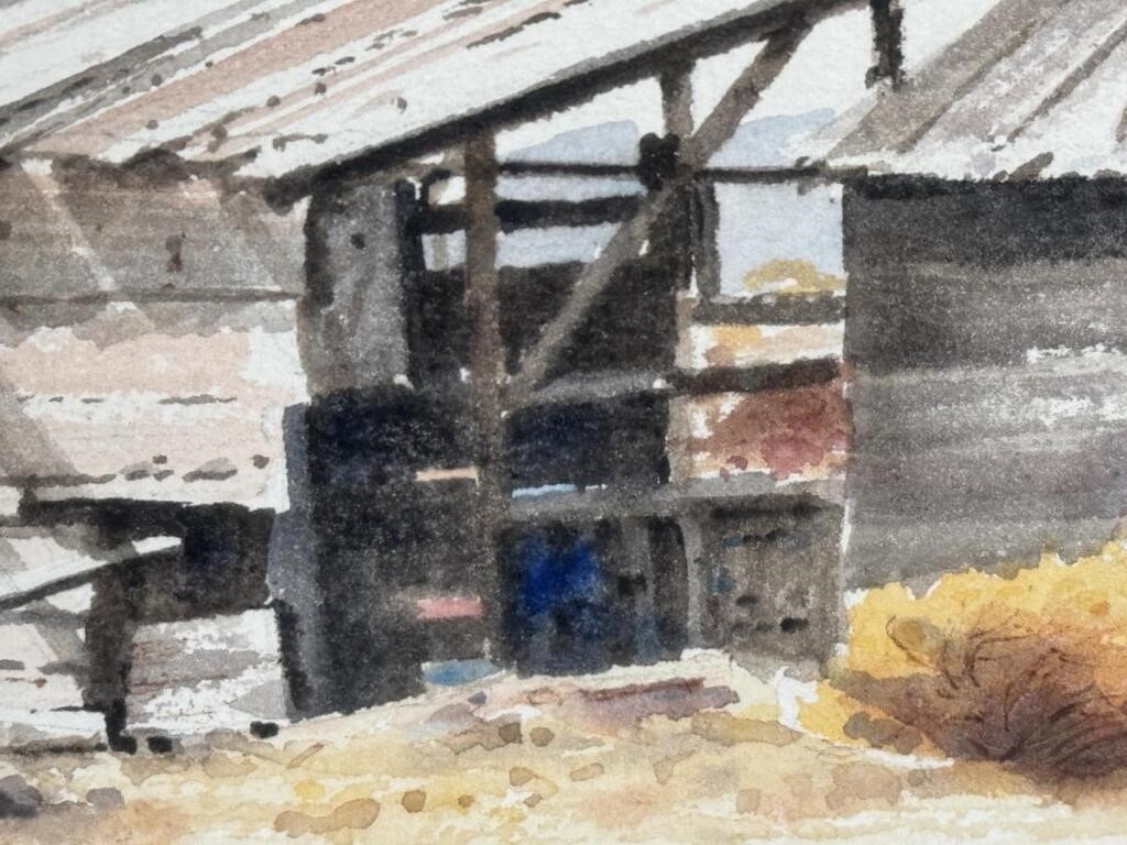 Roy Purcell | ROY PURCELL FARM SCENE ETCHING 1977 (1977) | MutualArt