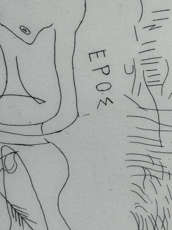 Georges Braque | GEORGES BRAQUE ETCHING EROS AND EURYBIA | MutualArt