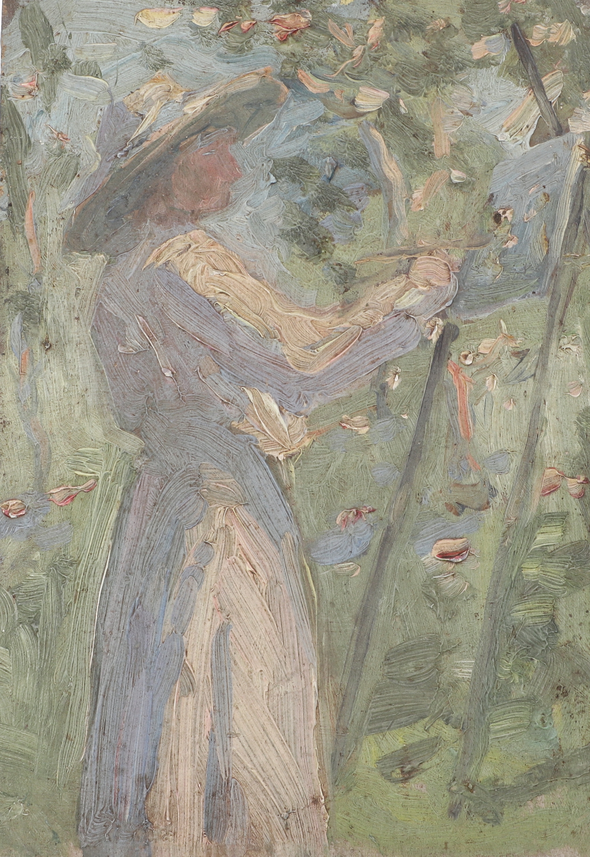 Dorothea Sharp | SKETCH OF LUCY (OR FANNY) ELLIS PAINTING IN A GARDEN ...