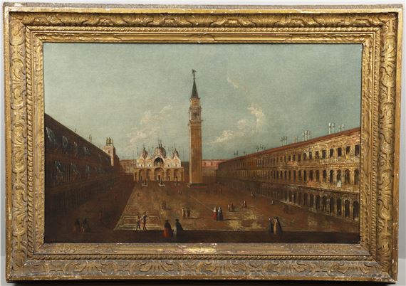 Canaletto | VENICE: PIAZZA SAN MARCO AND THE BASILICA SAN MARCO | MutualArt