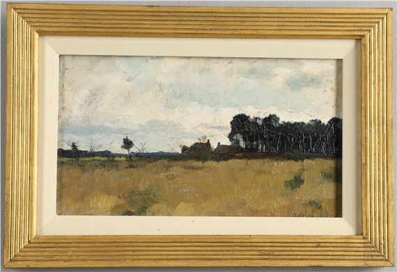 Adrian Scott Stokes | LANDSCAPE WITH TREES AND COTTAGES | MutualArt